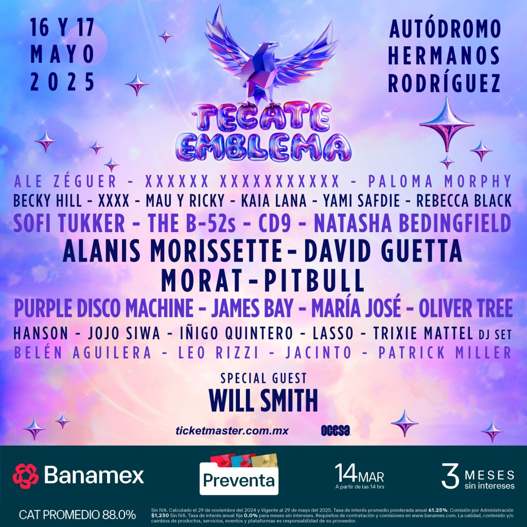 Tecate Emblema 2025: Dos Días De Música Sin Etiquetas En El Autódromo ...